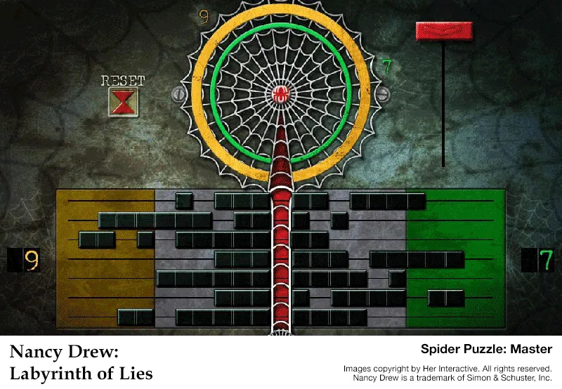 Spider Puzzle, Master | Low spoiler hints for Nancy Drew: Labyrinth of ...
